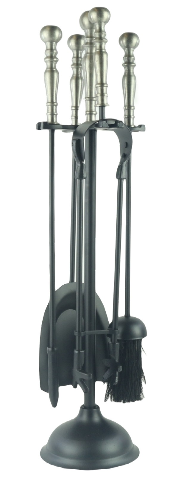 61cm Heavy Weight Black/Pewter Finish Large Duchess Companion Set